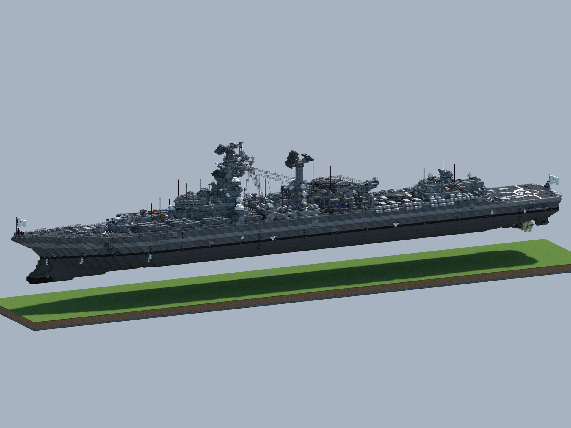 Ibuki class Missile Cruiser Minecraft Map