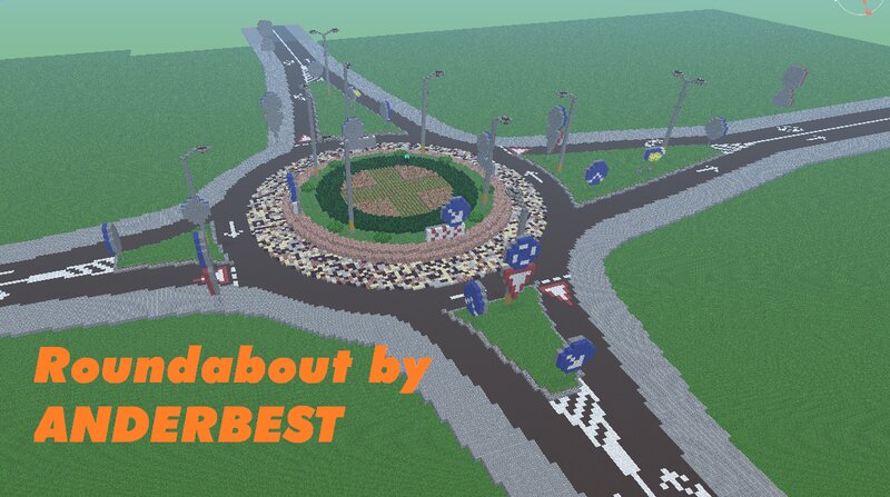 Realistic Roundabout by Anderbest Minecraft Map