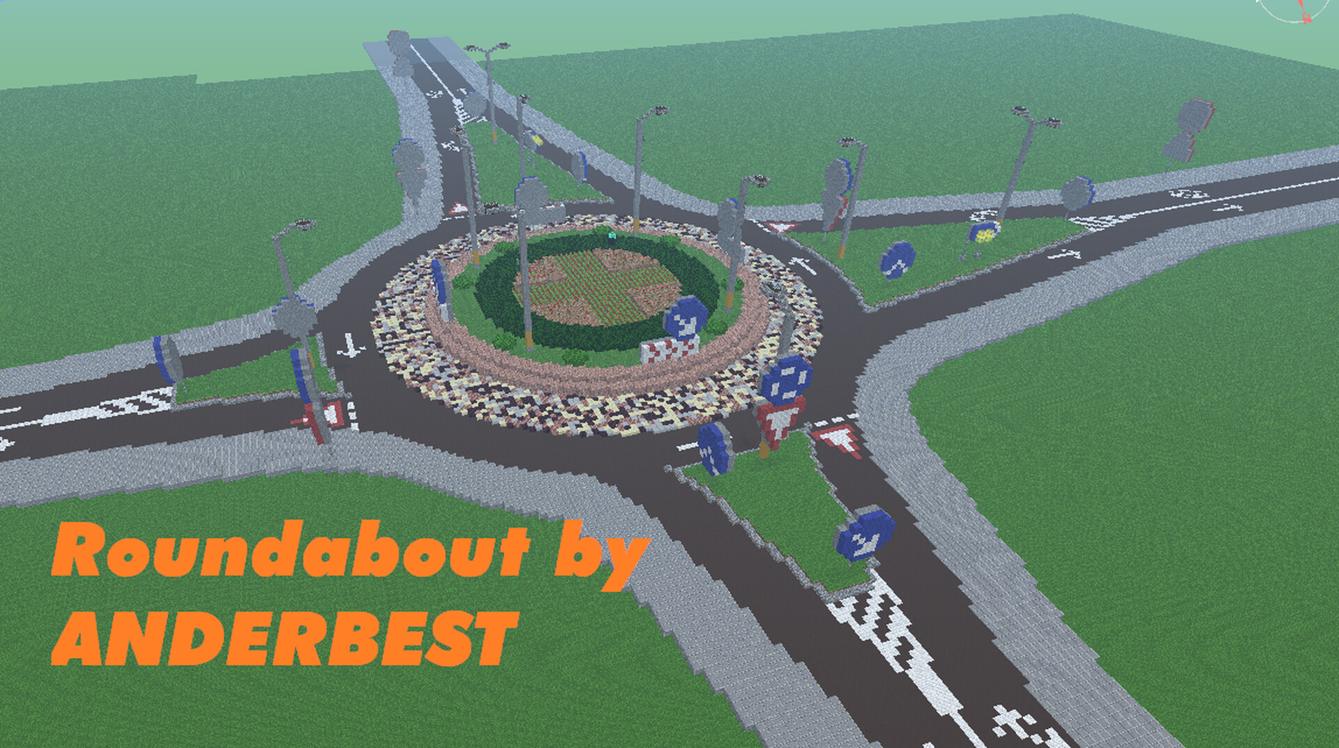 Realistic Roundabout by Anderbest Minecraft Map