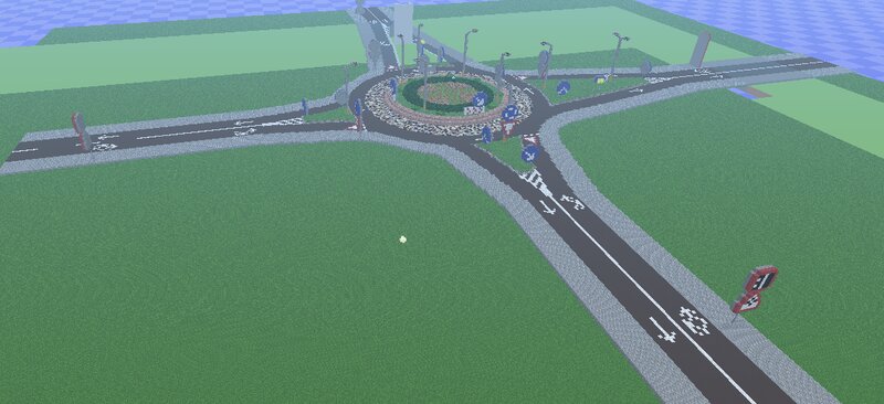 Realistic Roundabout by Anderbest Minecraft Map