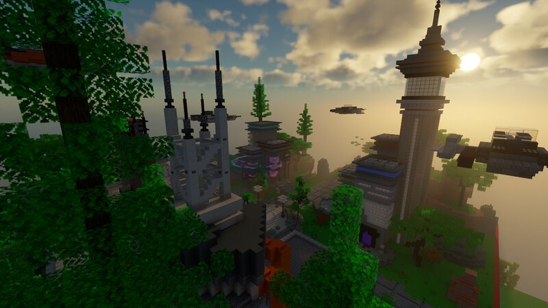 Spawn HCF Sci-fi 1.8 - 1.17 Minecraft Map