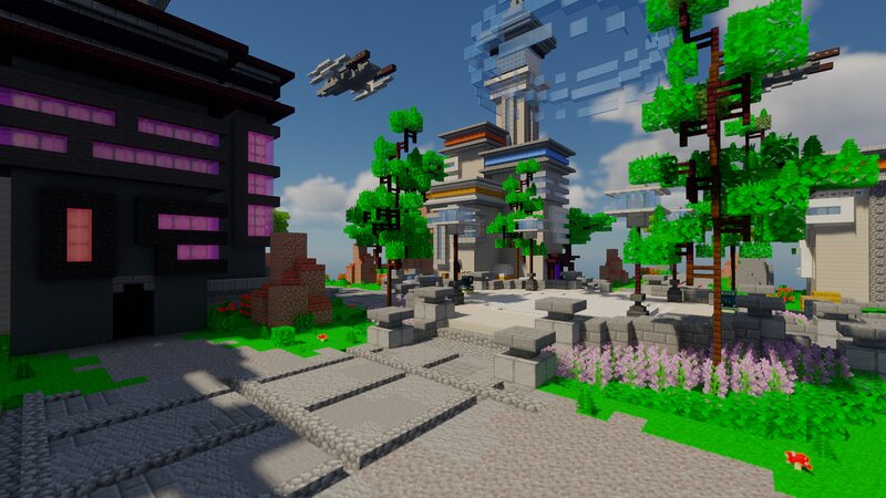 Spawn HCF Sci-fi 1.8 - 1.17 Minecraft Map