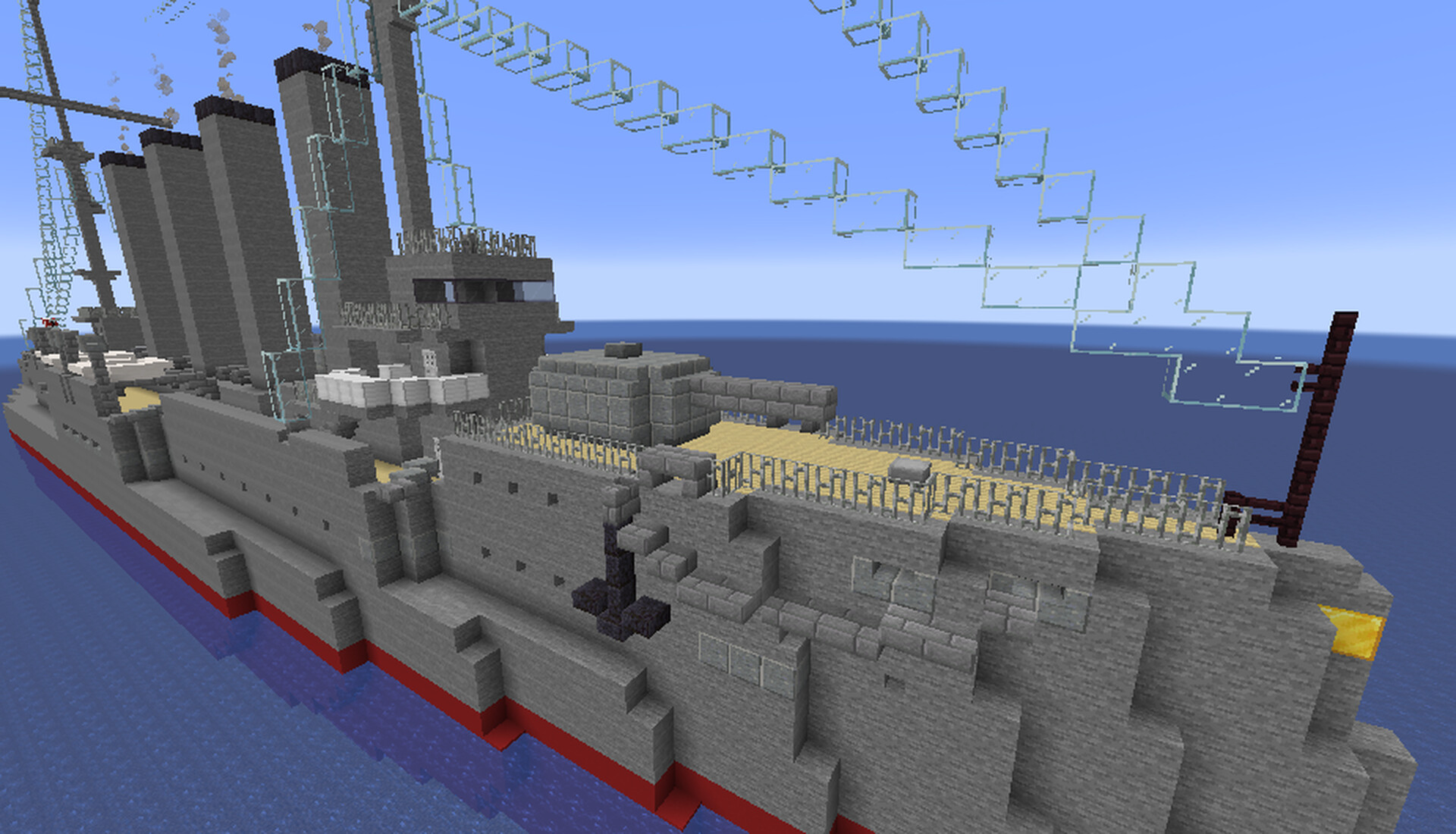 Armored Cruiser Aso - Imperial Japanese Navy (November 1908) Minecraft Map