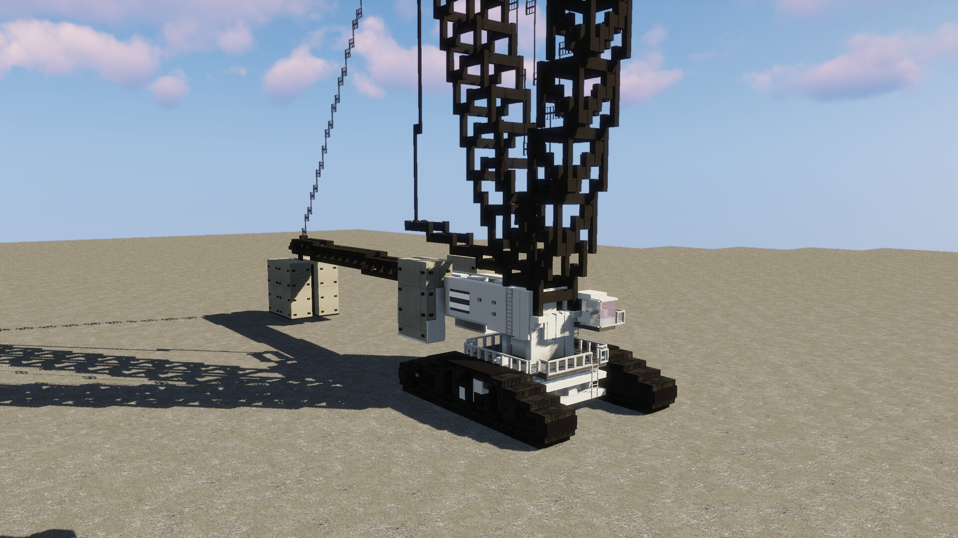 Liebherr LR11000 Crawler crane | SpaceX livery | ERT Minecraft Map