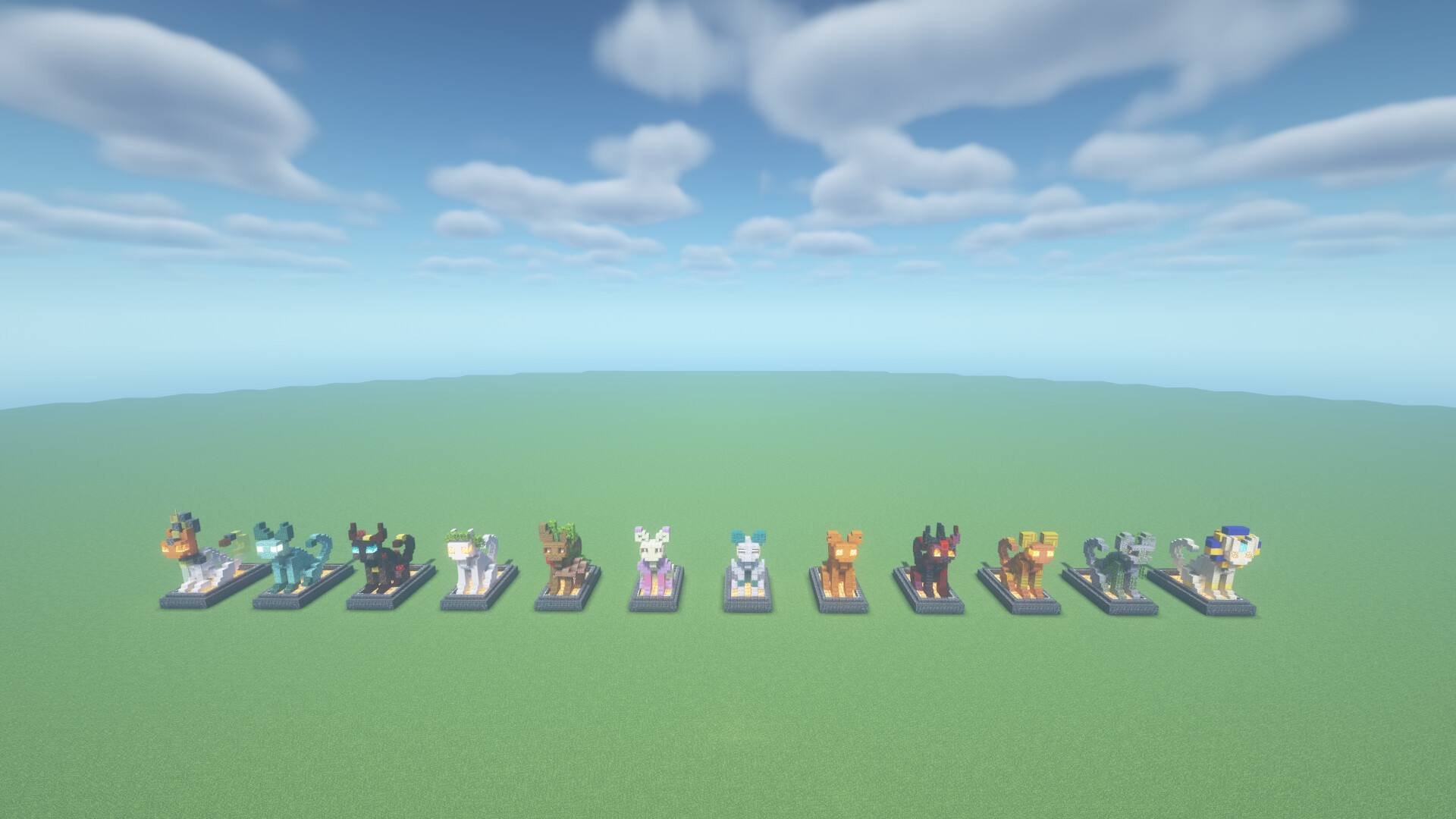 Minecraft Cat Statues Minecraft Map