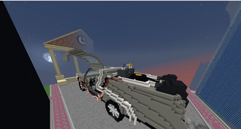 DeLorean from Back to The Future! Minecraft Map