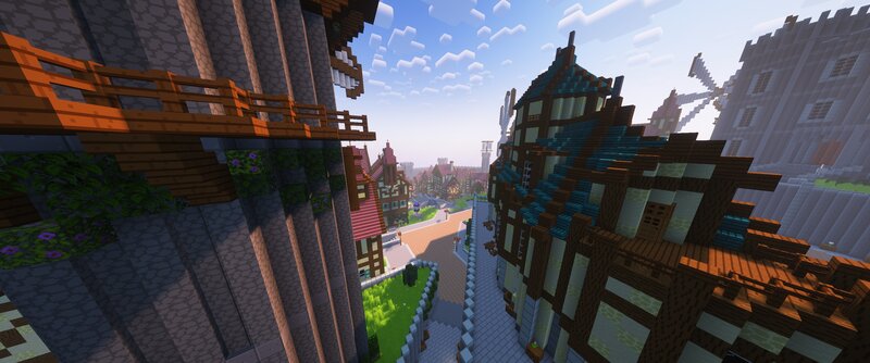 When you sorta build Mondstadt Minecraft Map