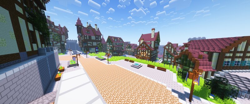 When you sorta build Mondstadt Minecraft Map