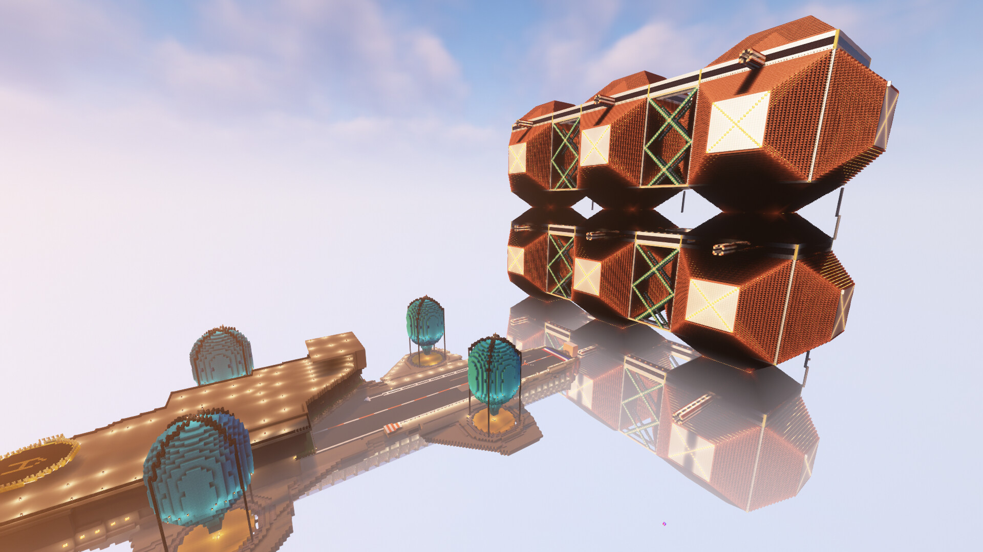 Sattelite spawn void world the new legocraft hub Minecraft Map