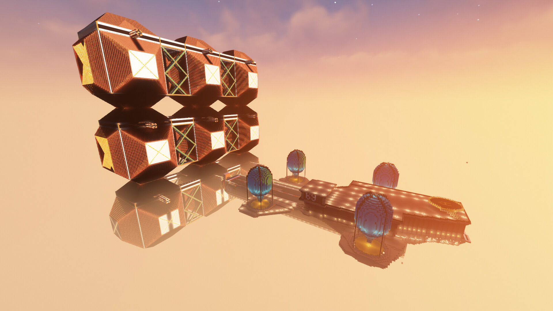 Sattelite spawn void world the new legocraft hub Minecraft Map