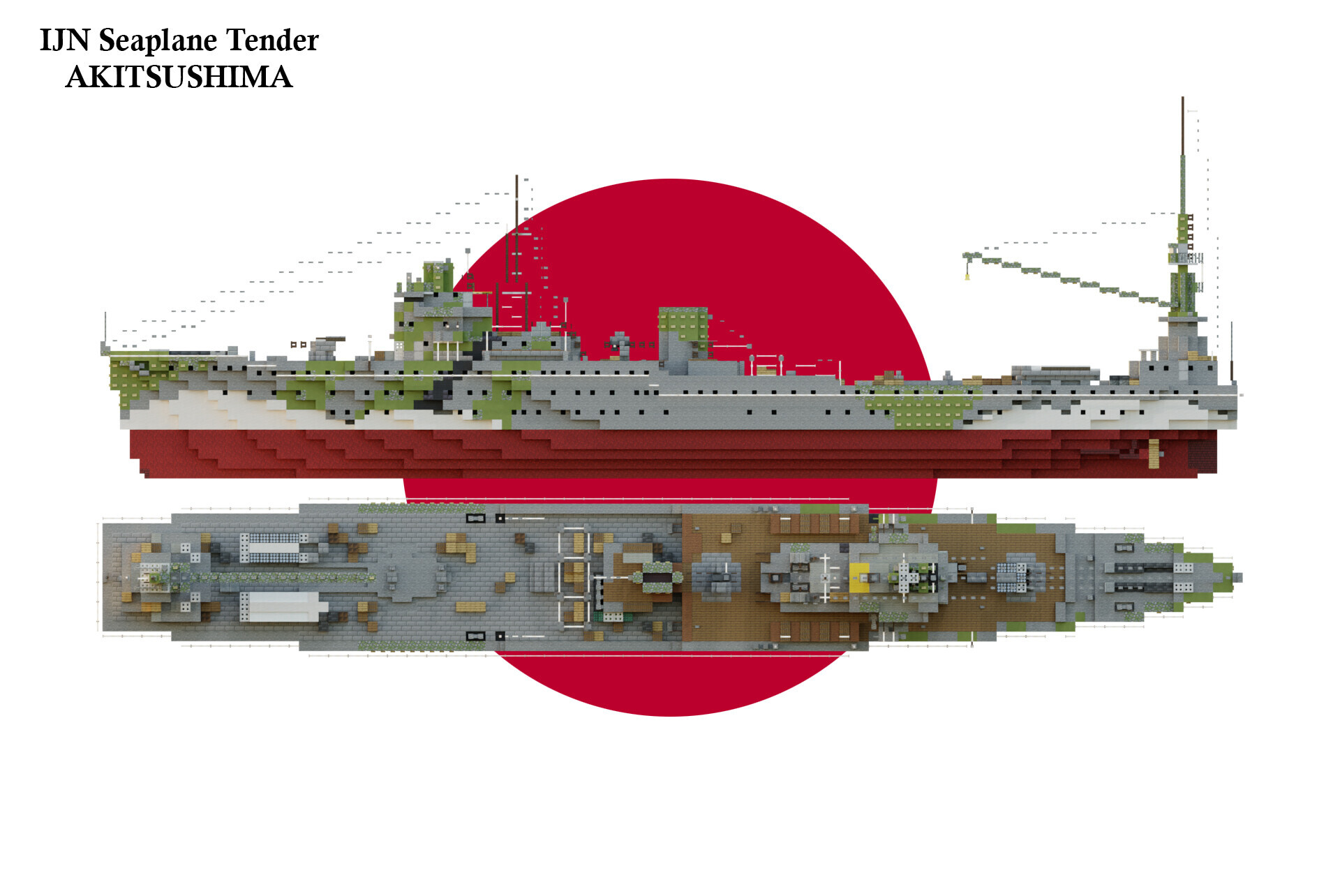 IJN Akitsushima Minecraft Map