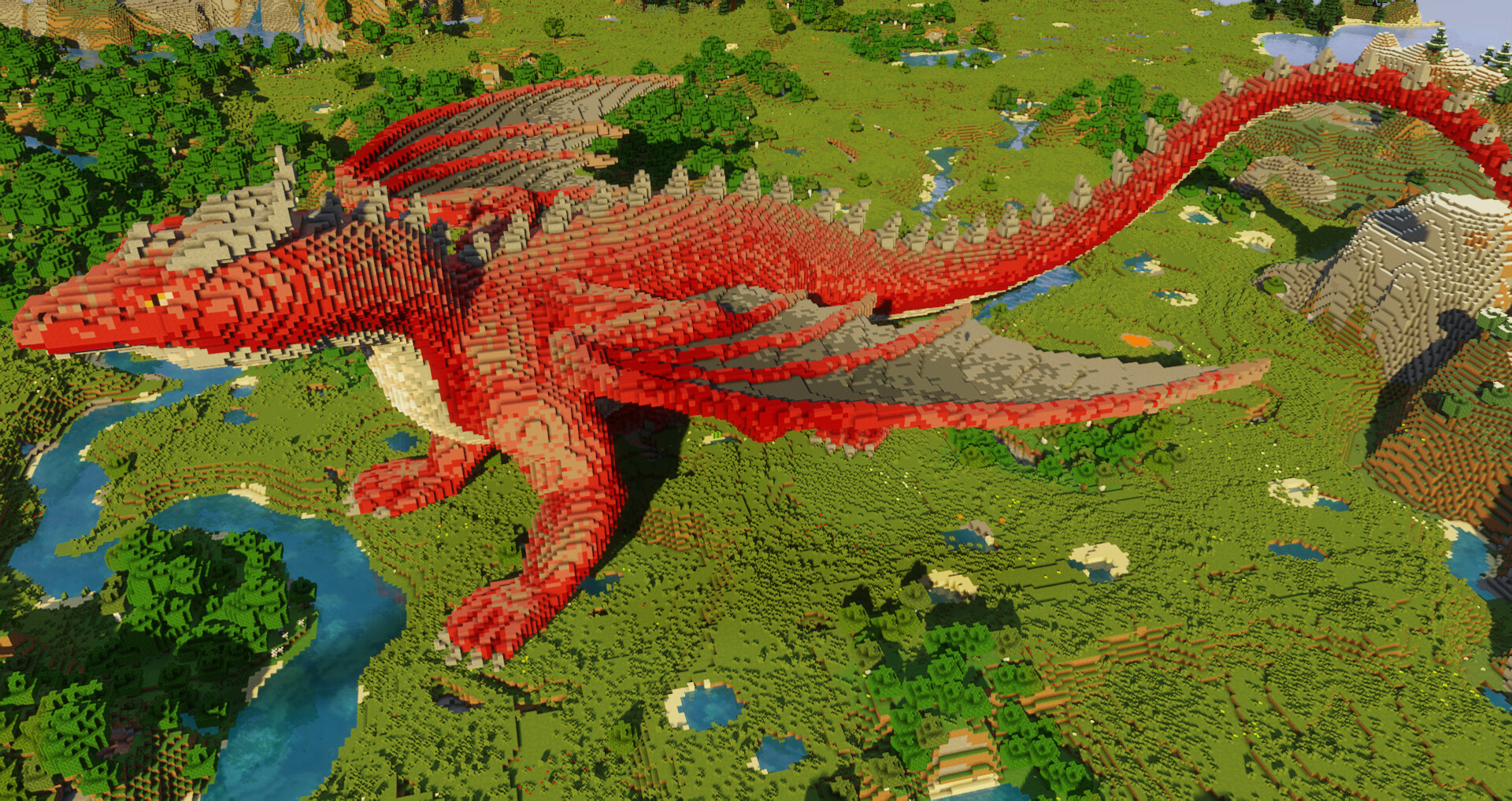Small red dragon Minecraft Map