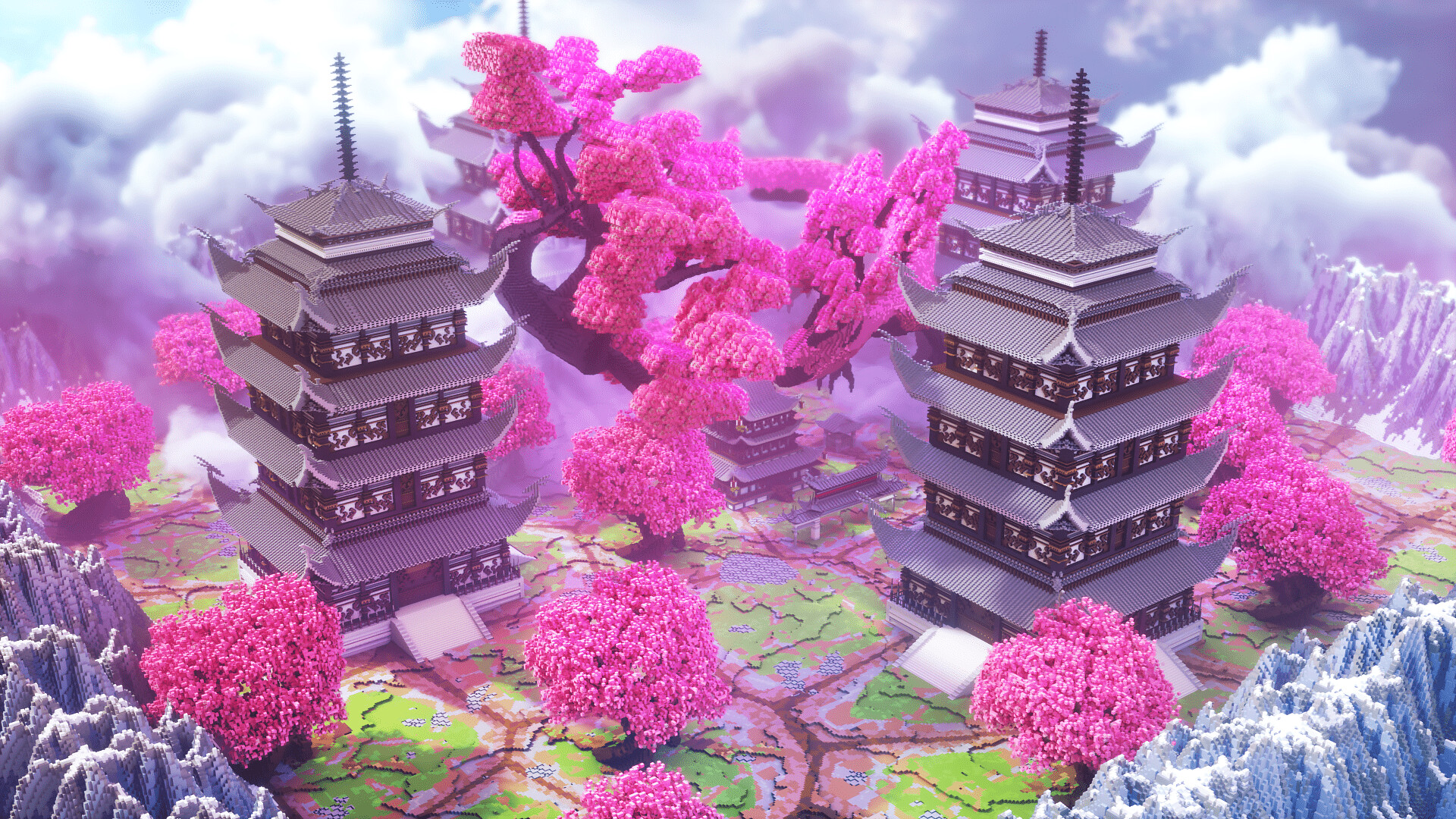 Sakura Dragon Spawn Minecraft Map