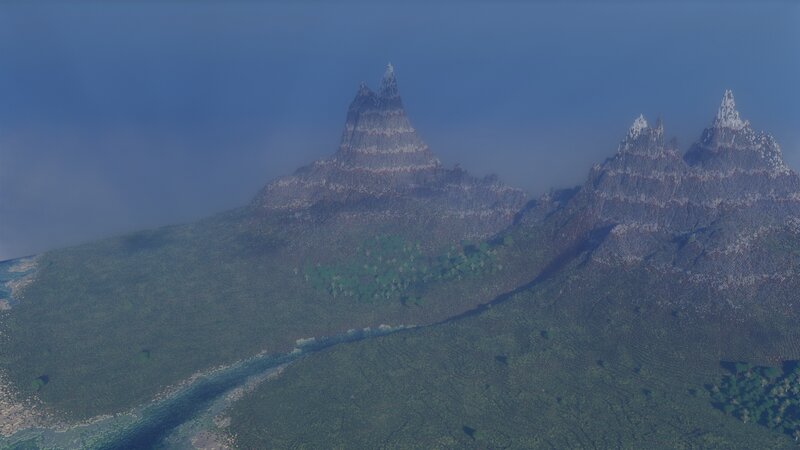 Pointy Mountains Minecraft Map