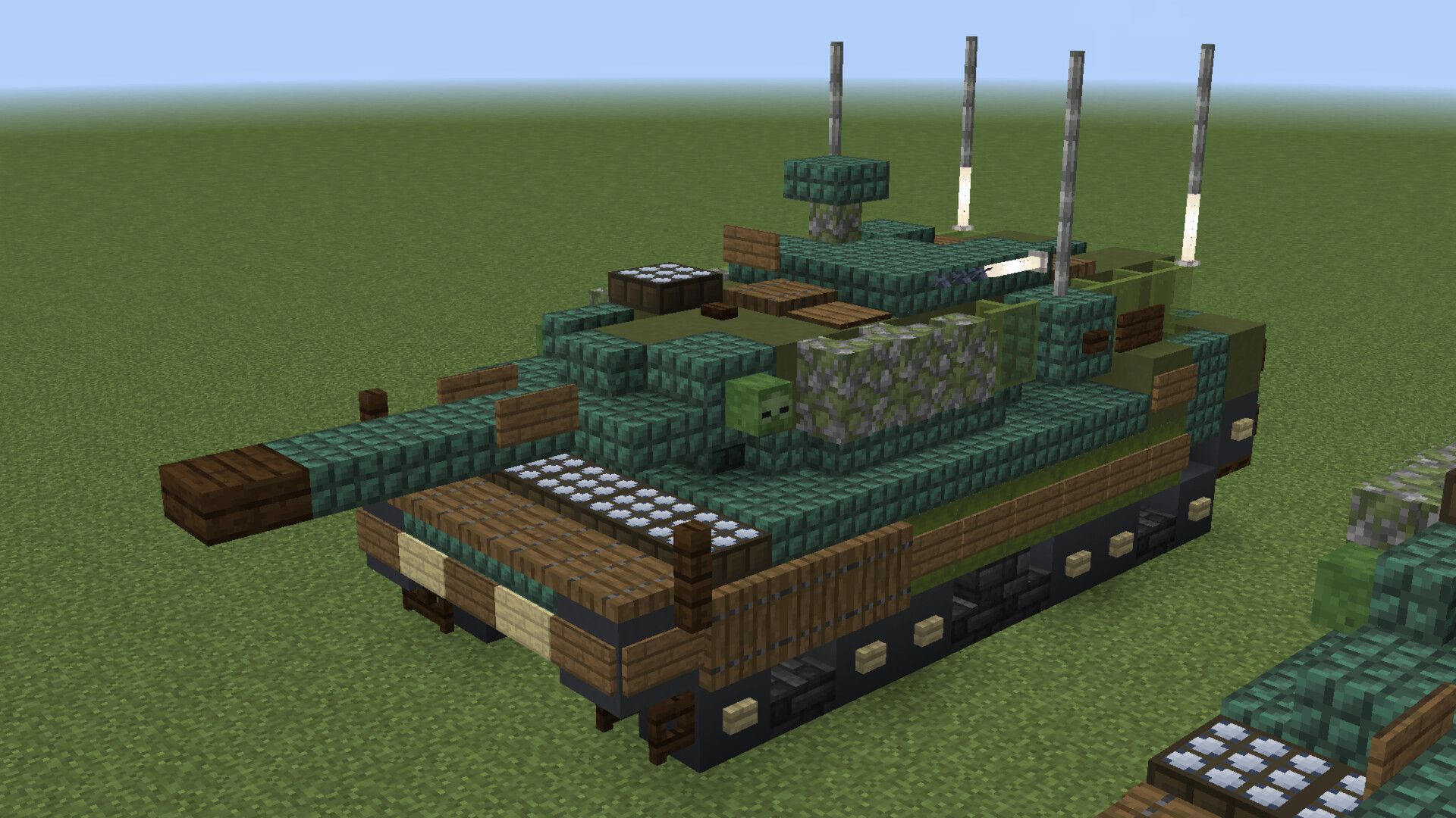 1.5:1 scale Stridsvagen Strv 122 v2 (A and B PLSS) Minecraft Map
