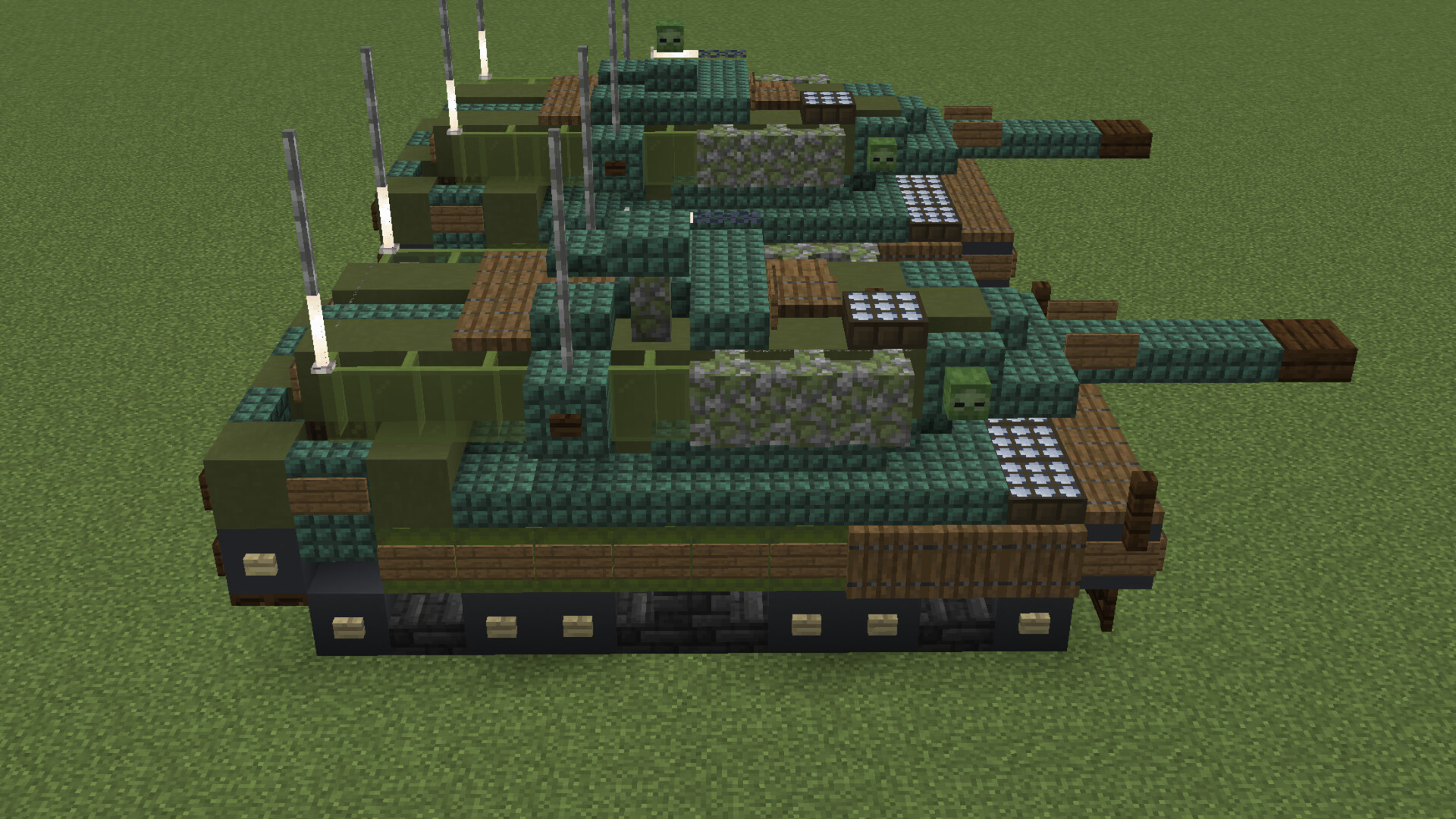 1.5:1 scale Stridsvagen Strv 122 v2 (A and B PLSS) Minecraft Map