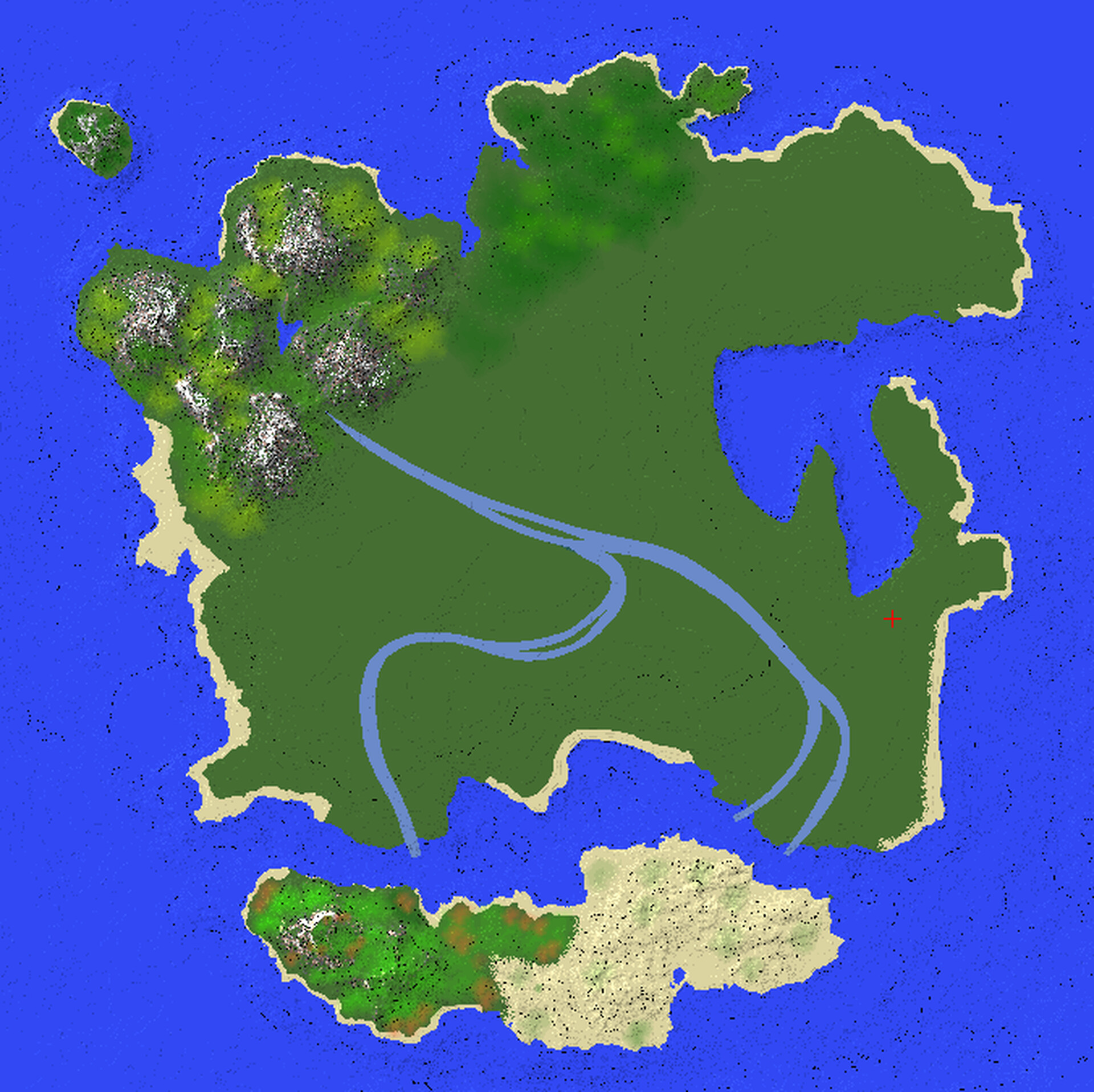 Barnacle Point - A map for building a city in Minecraft (World painter ...