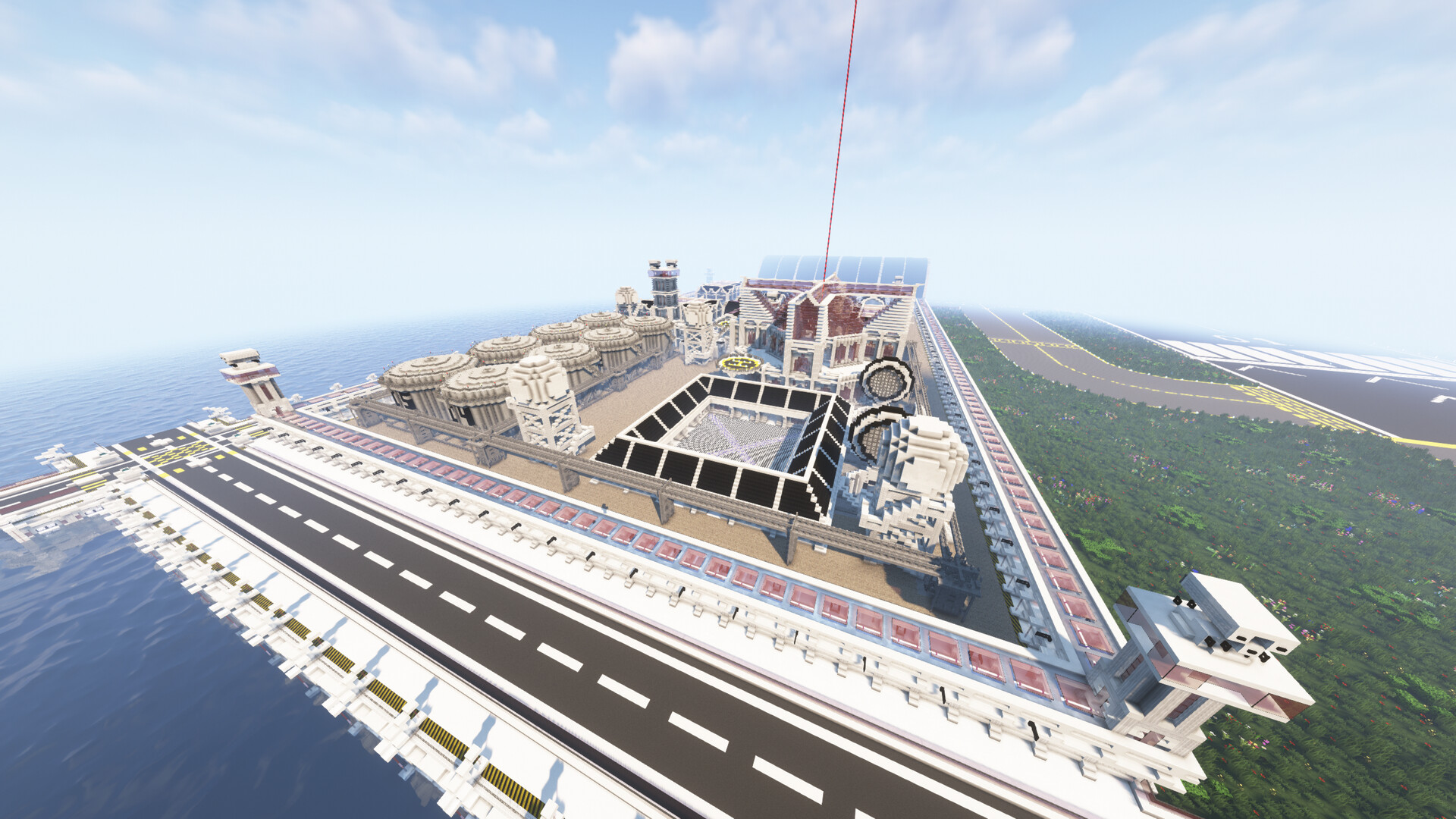 Vast Quartz Semi-Fantasy, Baroque Floating Military Base, Airfield ...