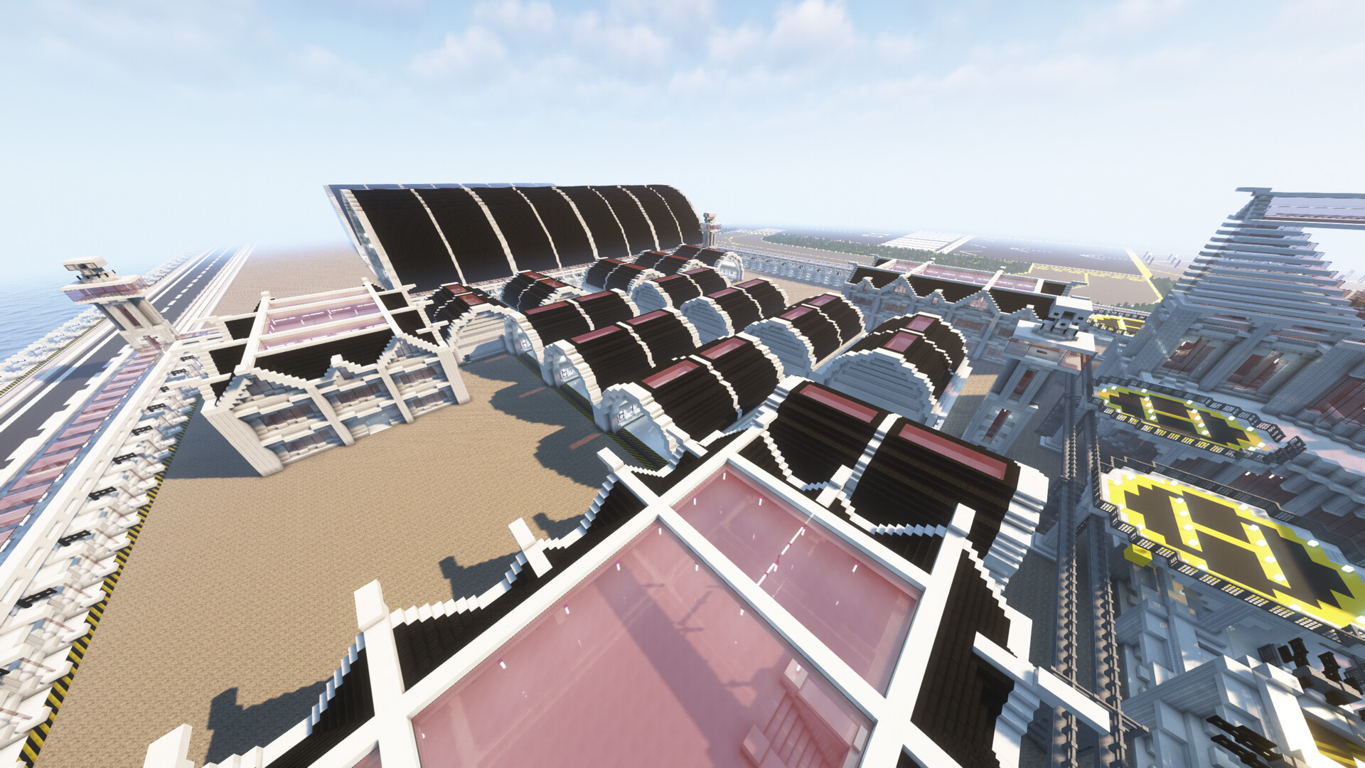 Vast Quartz Semi-Fantasy, Baroque Floating Military Base, Airfield ...