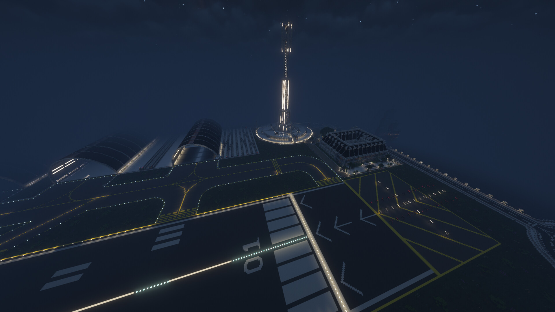 Vast Quartz Semi-Fantasy, Baroque Floating Military Base, Airfield ...