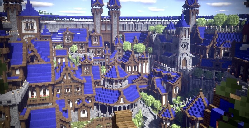 A Minecraft Big Epic Fantastic City / Hub / Lobby ! (FREE DOWNLOAD ...