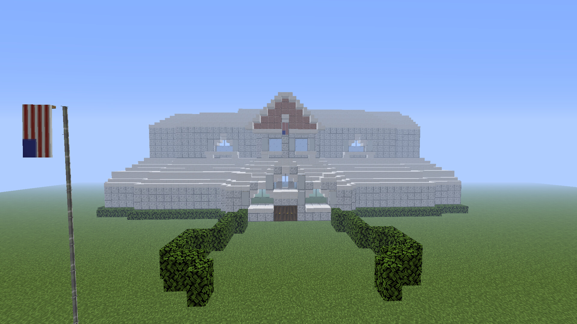 the white house without inside Decore Minecraft Map