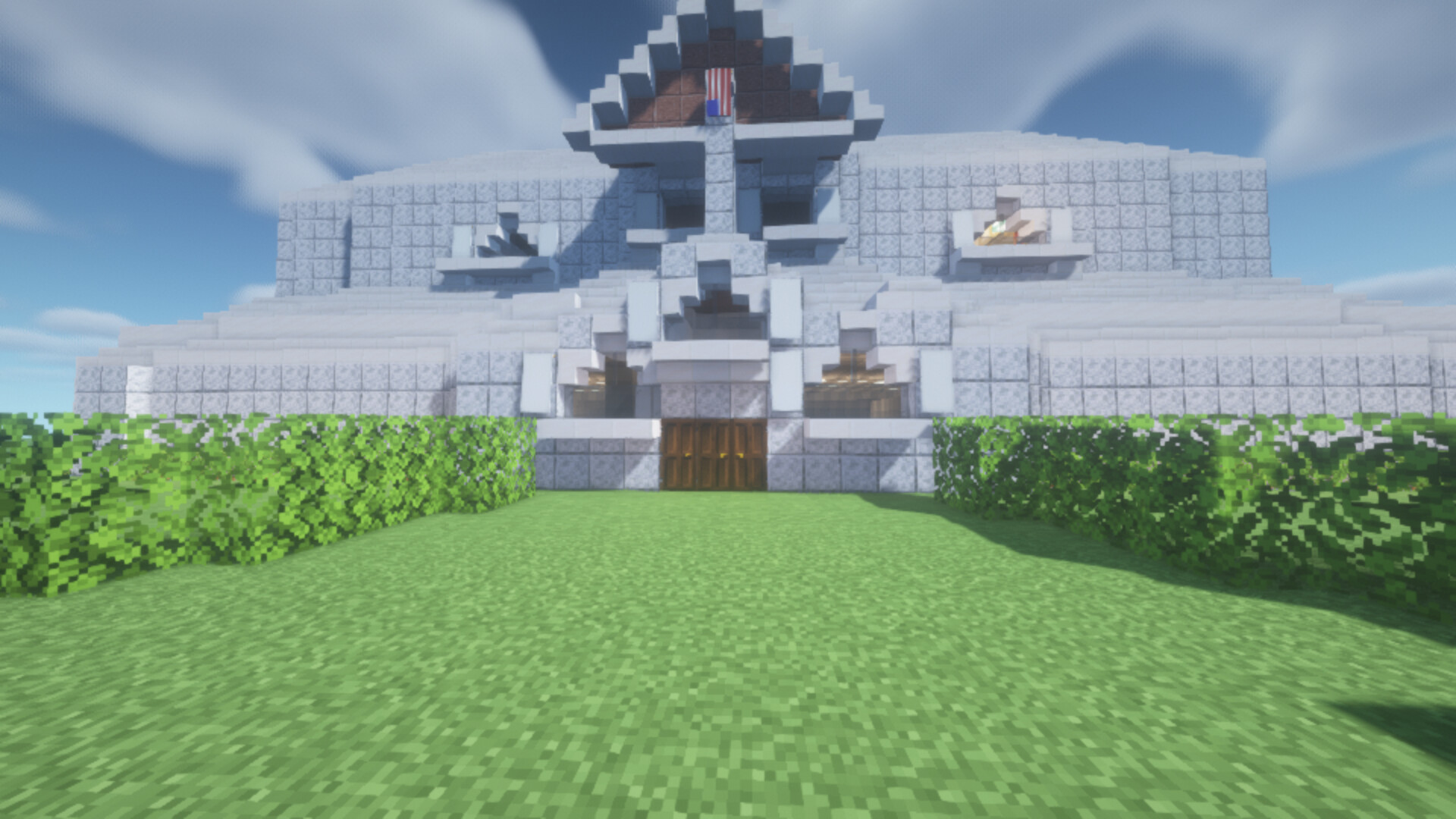 the white house without inside Decore Minecraft Map