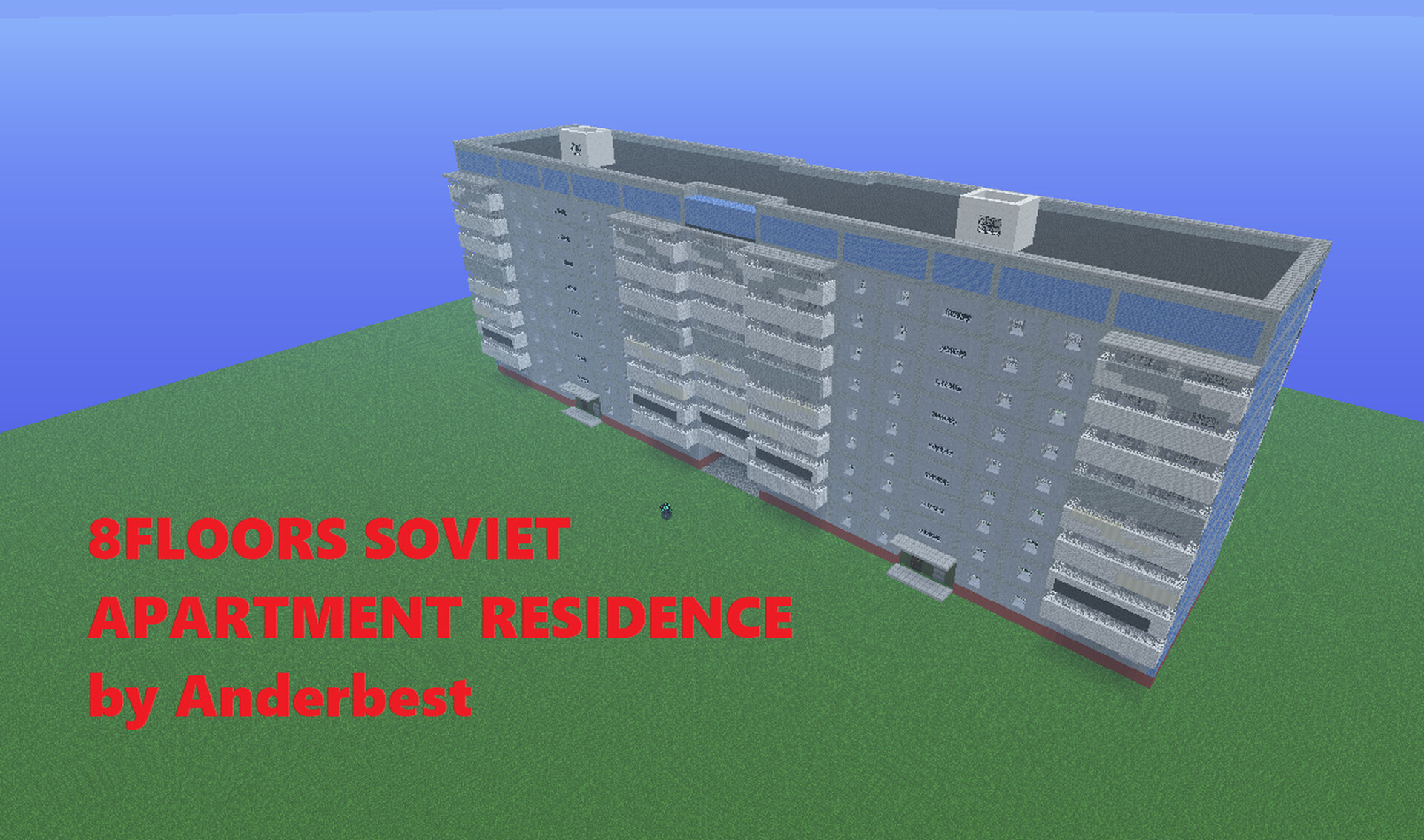 8 floors Soviet Apartment Residence by Anderbest Minecraft Map