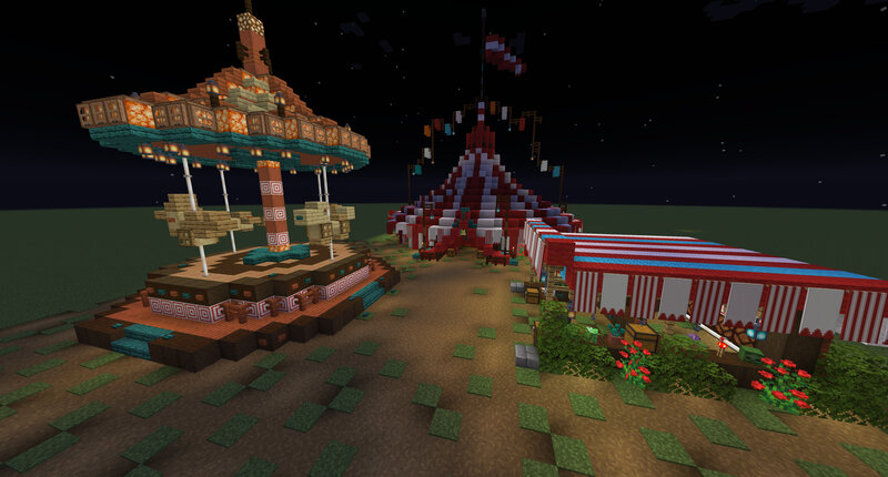 Fairground structures / Circus tent Minecraft Map
