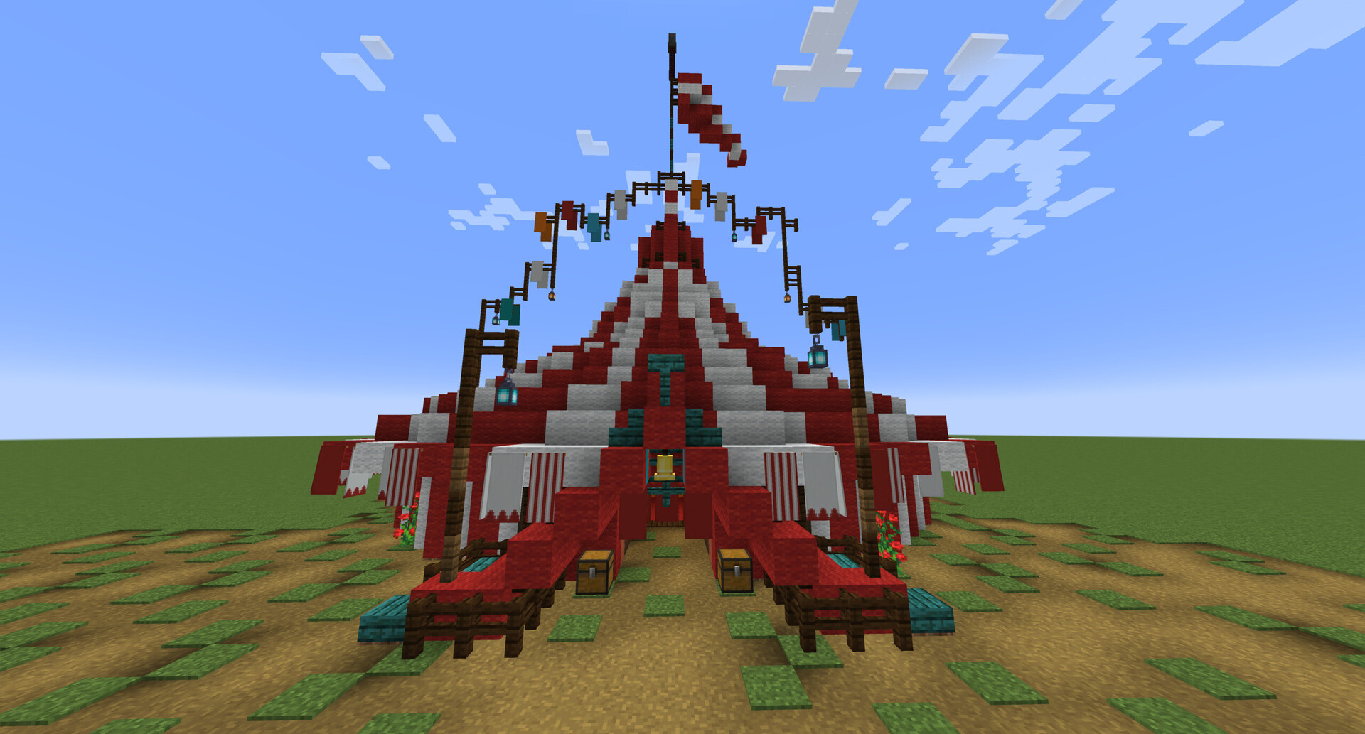 Fairground structures / Circus tent Minecraft Map