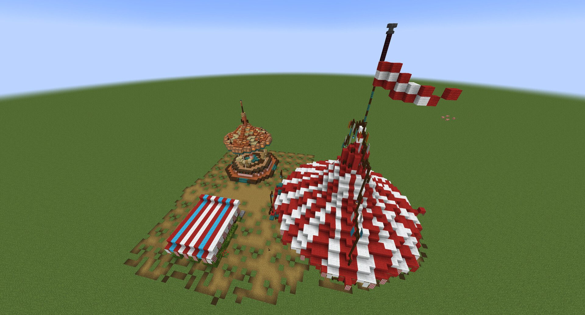 Fairground structures / Circus tent Minecraft Map