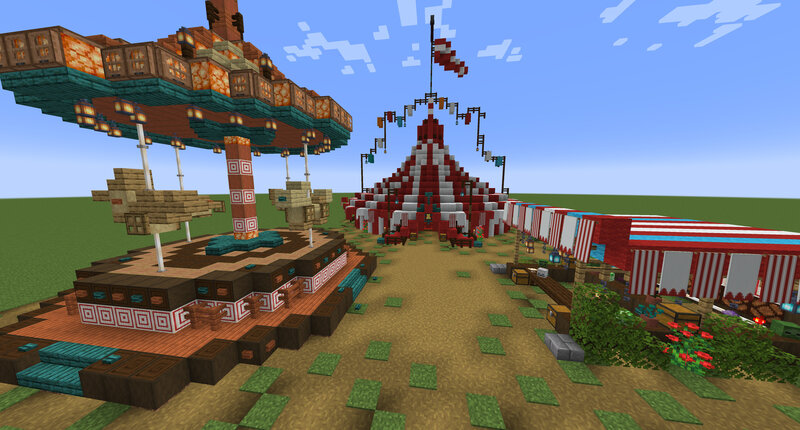 Fairground structures / Circus tent Minecraft Map