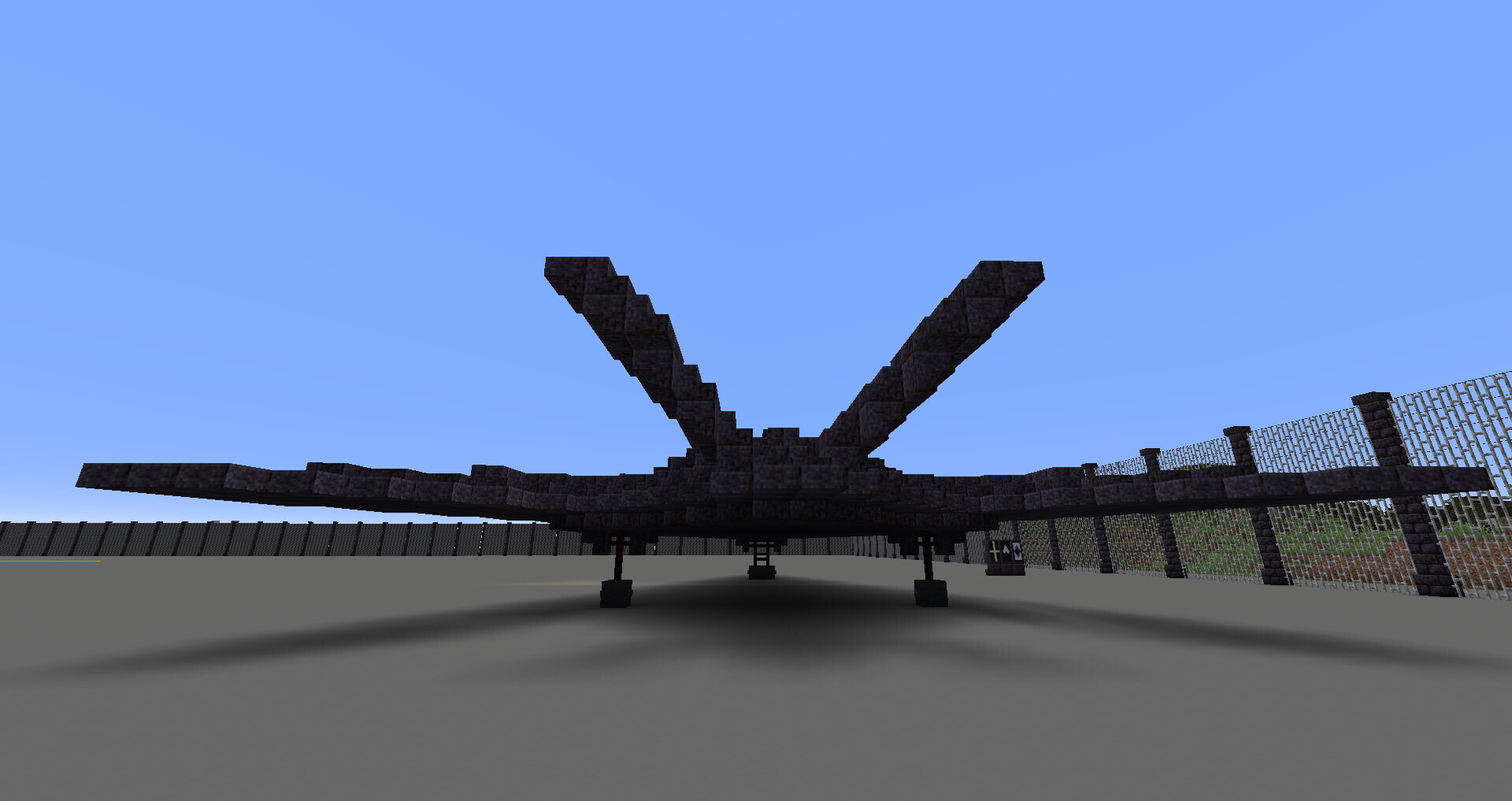 Lockheed F-117 Nighthawk scale 2:1 Minecraft Map