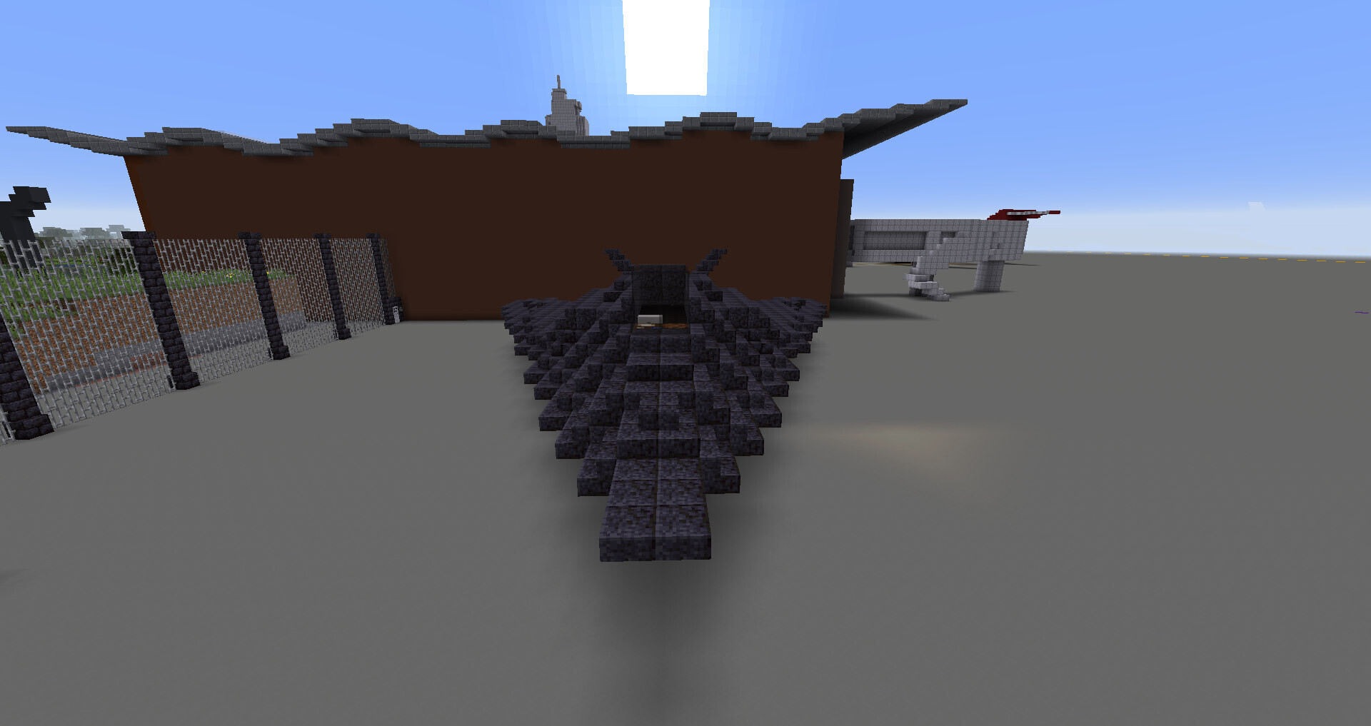 Lockheed F-117 Nighthawk scale 2:1 Minecraft Map
