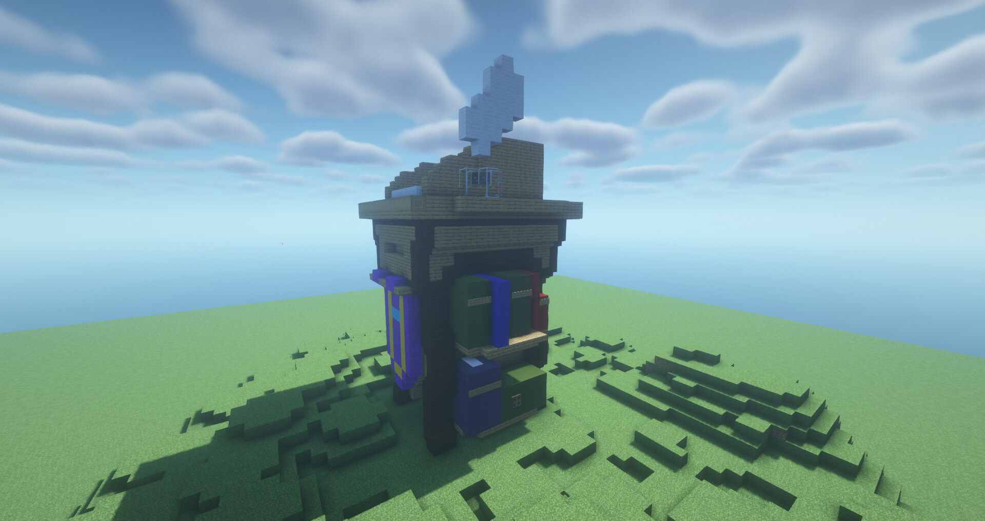 [16x16] Fantasy Backpack House (with schematic/litematic) Minecraft Map