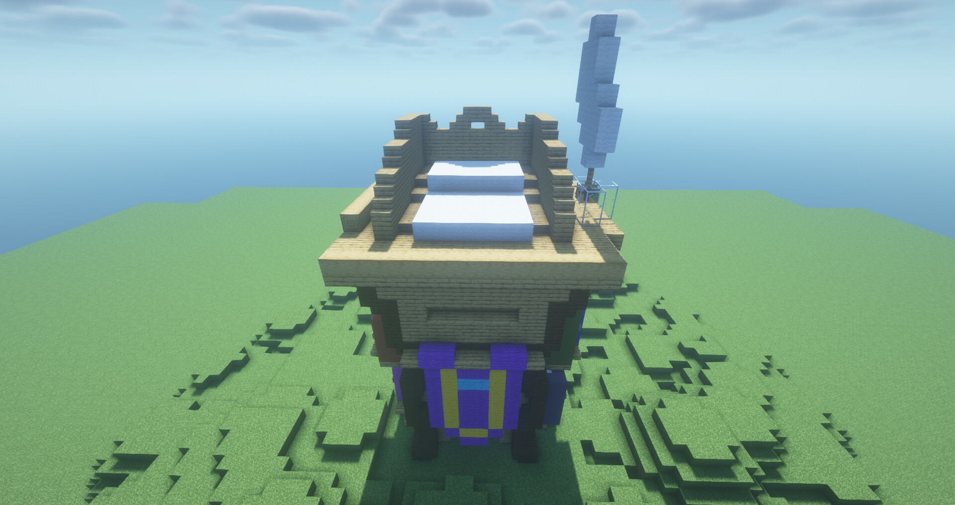 [16x16] Fantasy Backpack House (with schematic/litematic) Minecraft Map