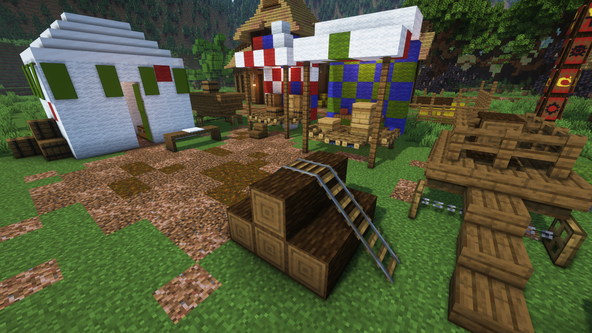 Rampart Town from Heroes of Might & Magic III Minecraft Map