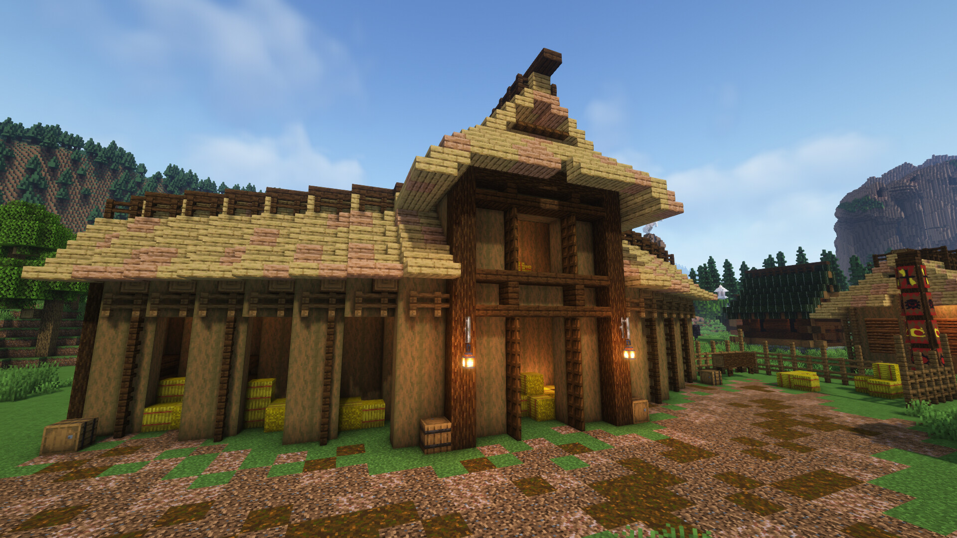 Rampart Town from Heroes of Might & Magic III Minecraft Map