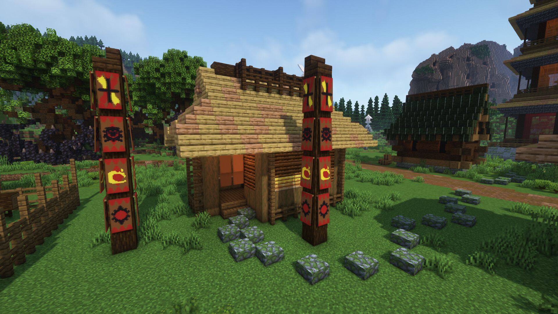 Rampart Town from Heroes of Might & Magic III Minecraft Map