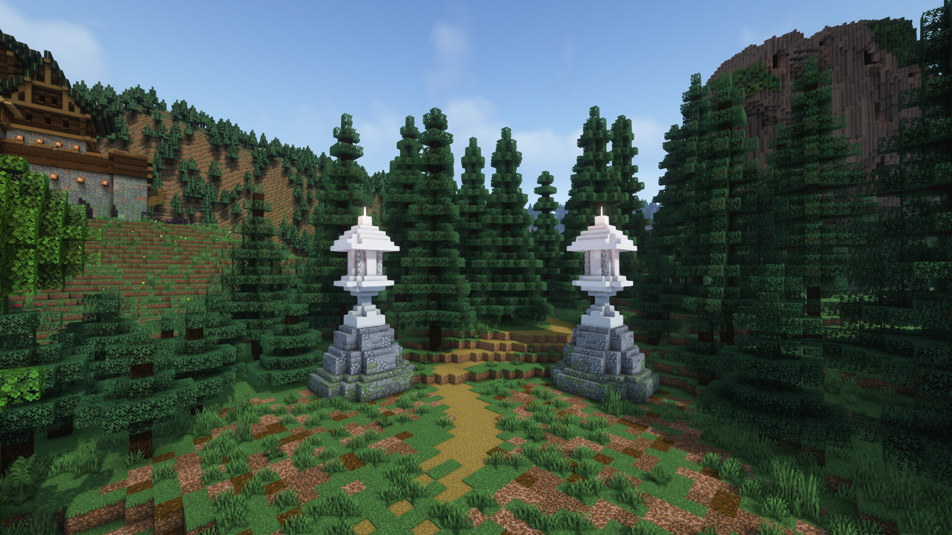 Rampart Town from Heroes of Might & Magic III Minecraft Map