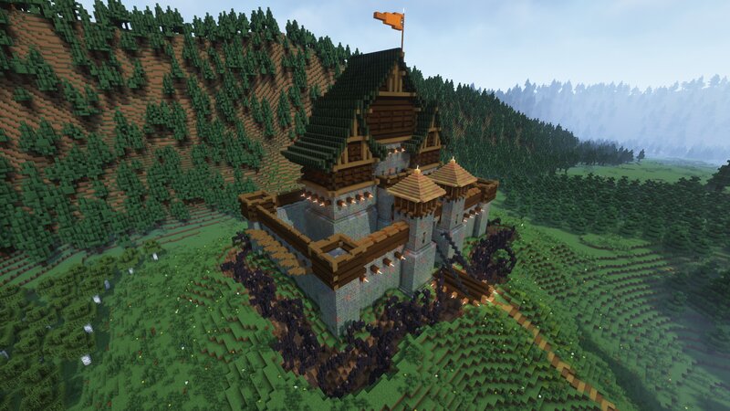 Rampart Town from Heroes of Might & Magic III Minecraft Map