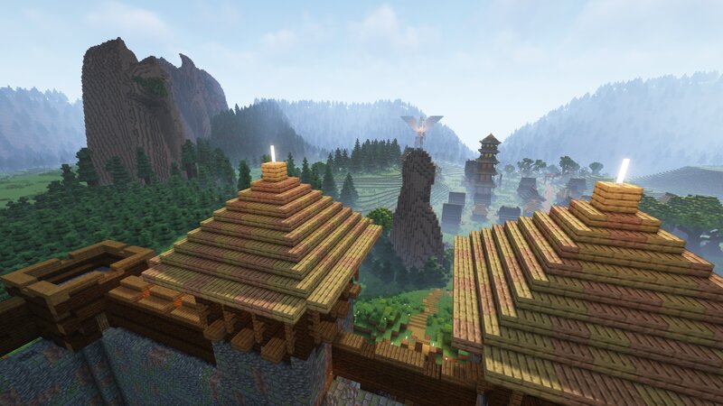 Rampart Town from Heroes of Might & Magic III Minecraft Map