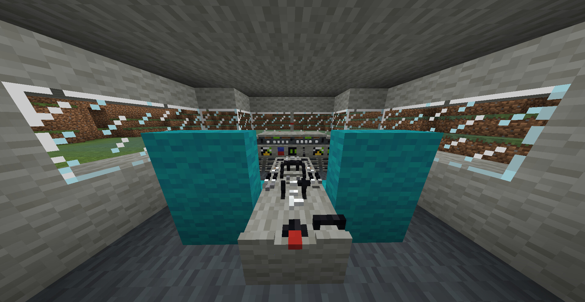 A-320 plane cockpit Minecraft Map