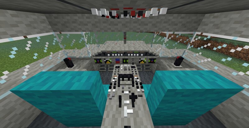 A-320 plane cockpit Minecraft Map