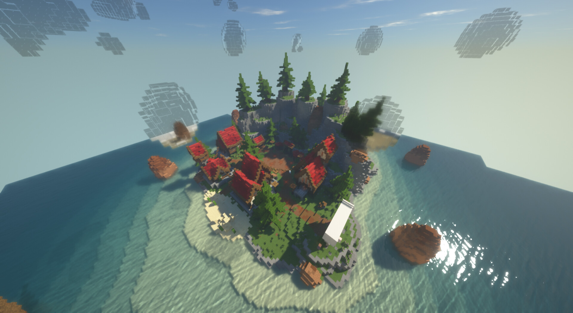 Hub Island Minecraft Map