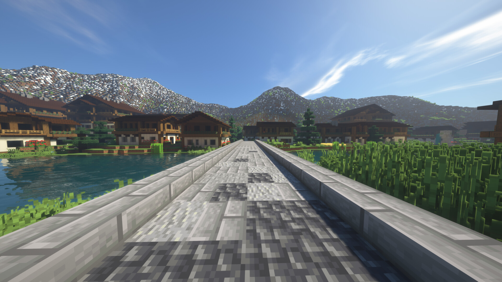 1.18 mountain village and Ski resort [download] Minecraft Map