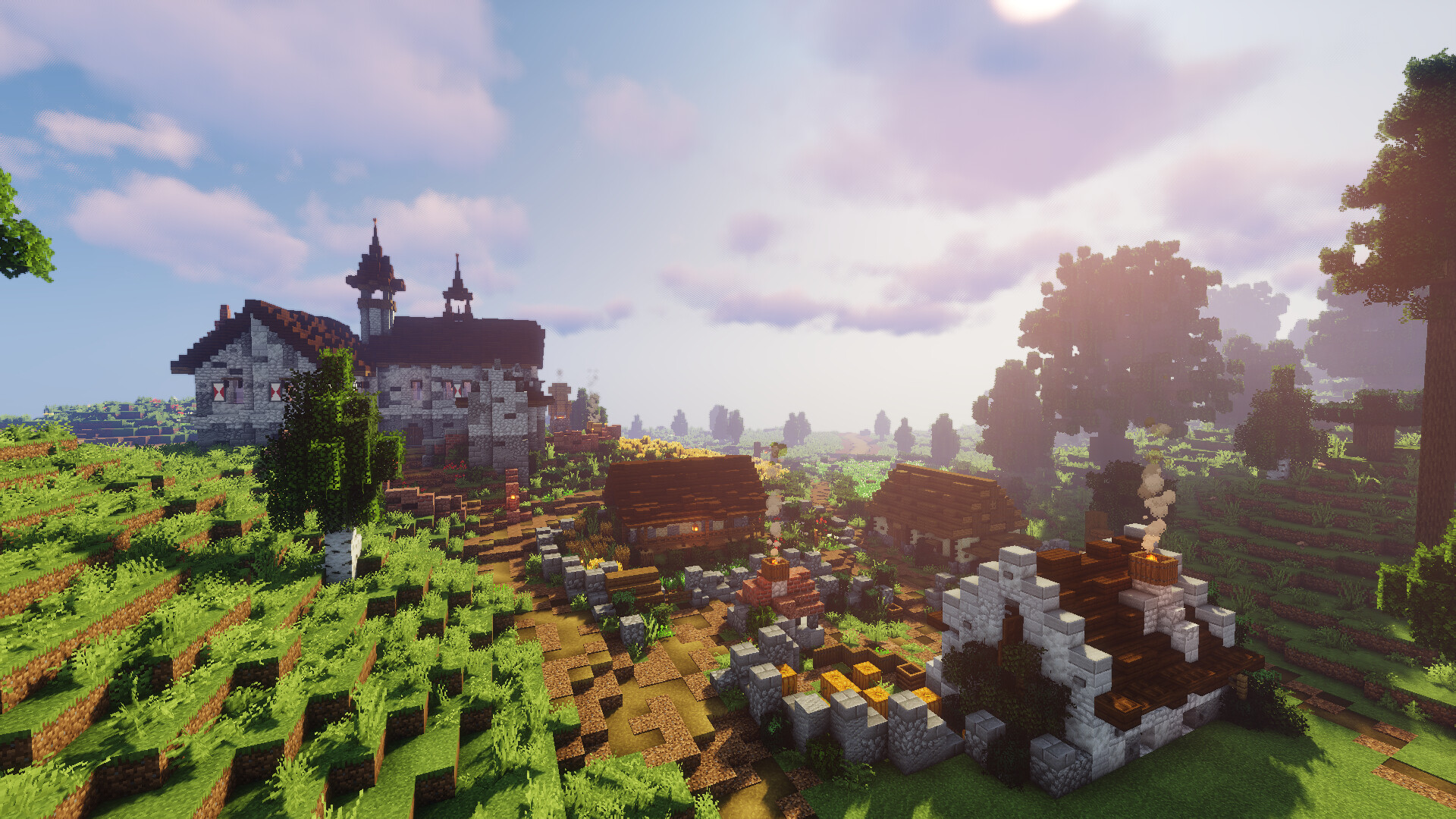 Bergwood - Medieval Village - Fables and Fantasy RP Minecraft Map