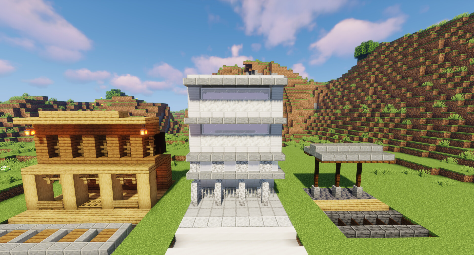 Three Plots, Three Builds, Three Different Sizes! (Ep. #1) Minecraft Map