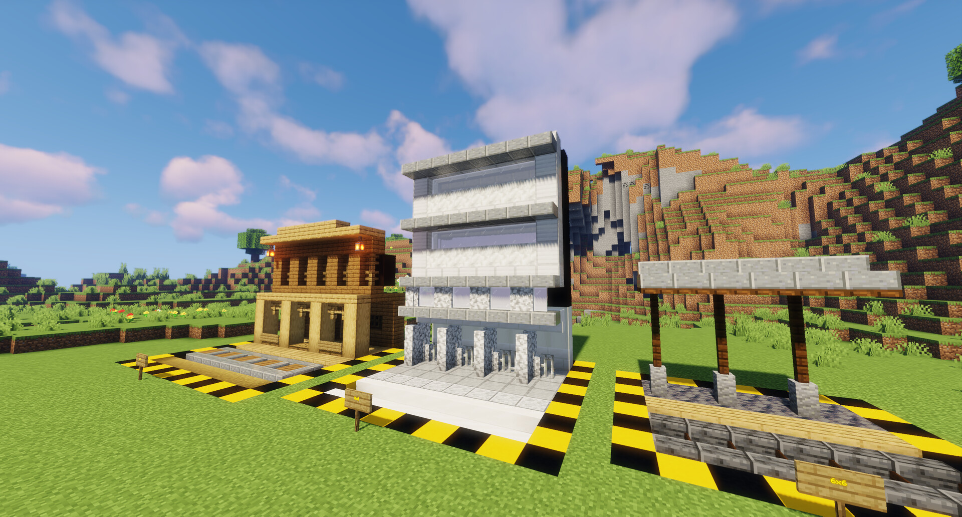 Three Plots, Three Builds, Three Different Sizes! (Ep. #1) Minecraft Map