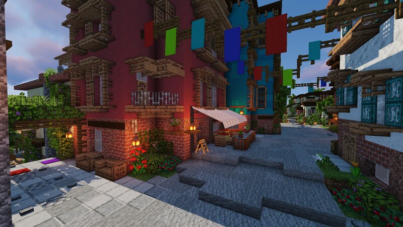 Coastal Italian Town Movie Set Minecraft Map